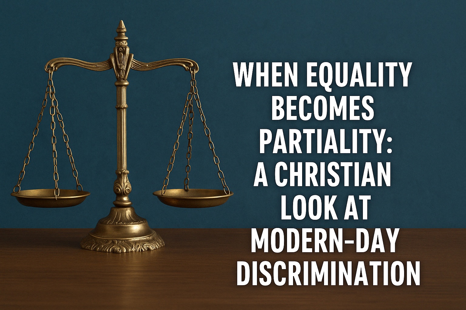 Equal Justice in Modern America: A Christian Response